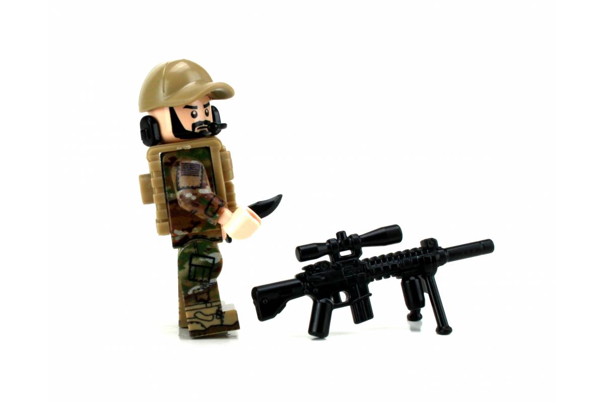 Army Special Forces Sniper OCP Minifigure - original BattleBrick custom ...