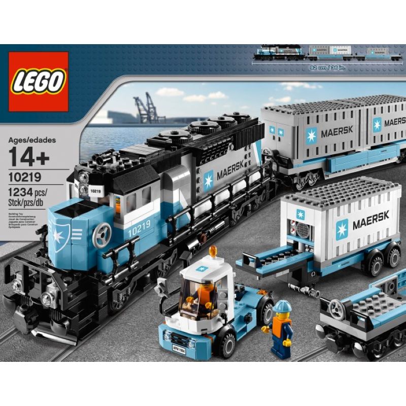 Конструктор Лего Lego 10219 Грузовой поезд Маерск - Maersk Lego Train ...