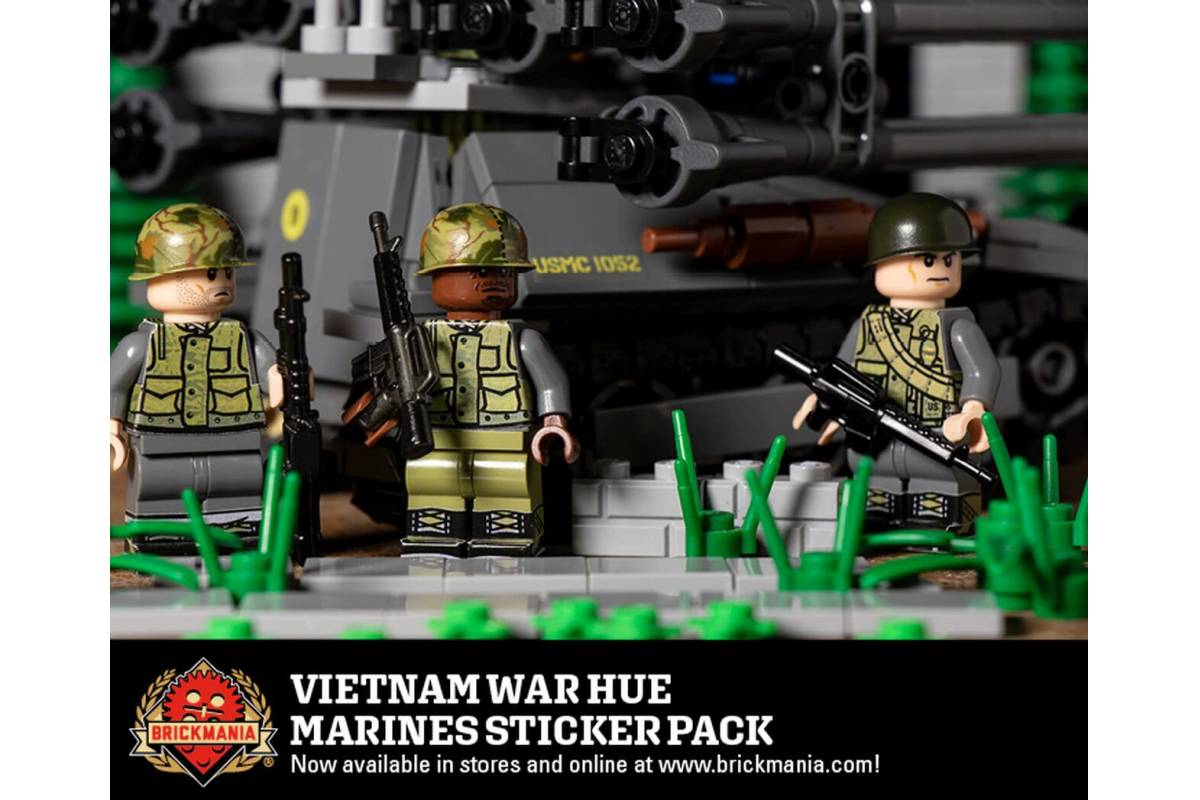 Brickmania Vietnam War Hue Marines Sticker Pack - for Lego minifigures