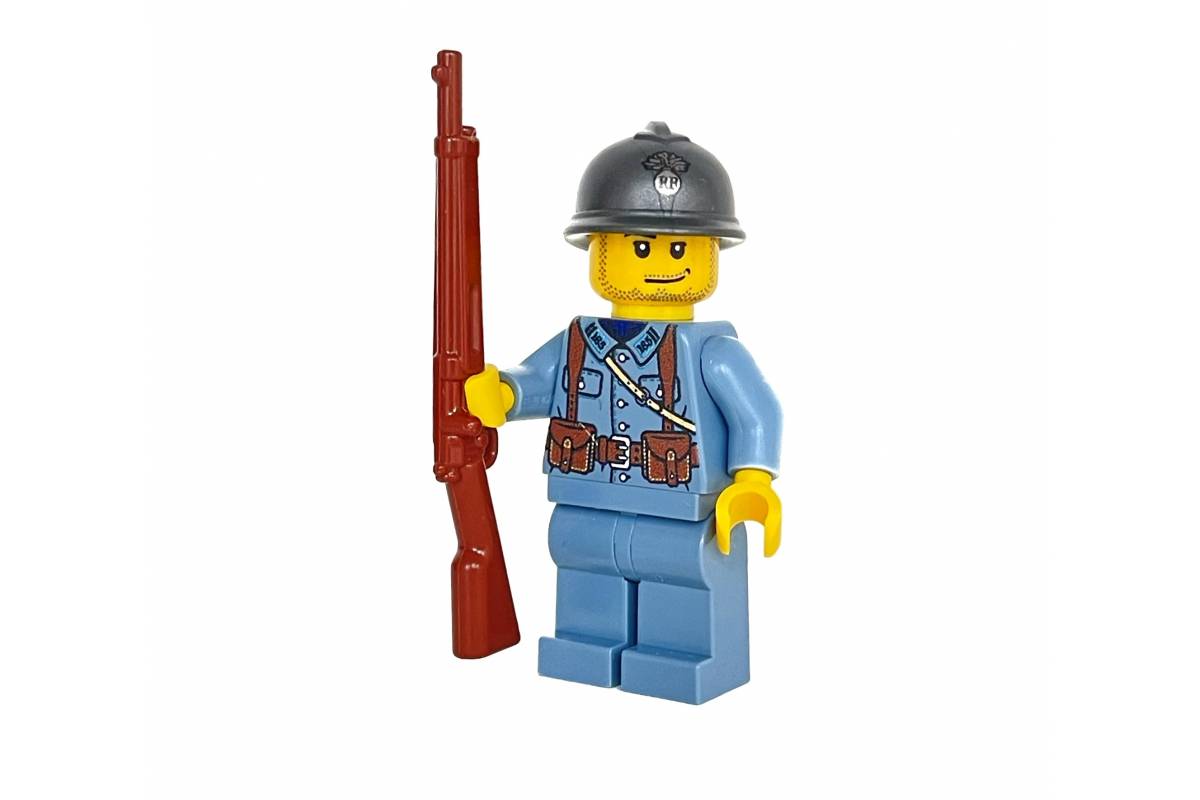 WWI French Rifleman v2 - custom printed Lego military minifigures ...
