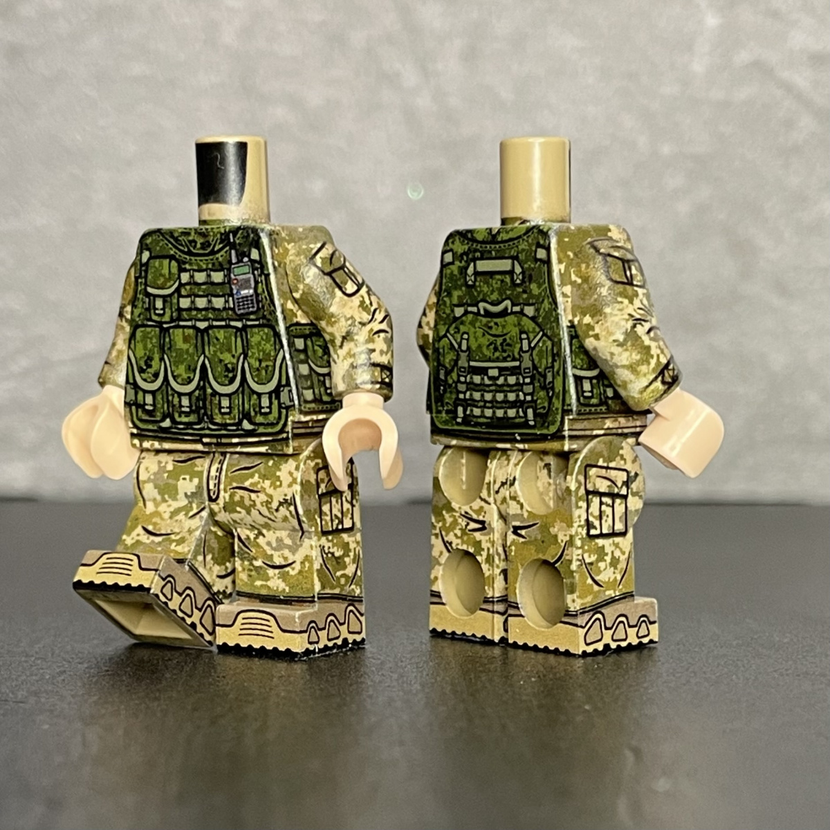 MM-14 Pixel Camo Suit | Ratnik Vest - custom printed Lego parts | Nevabrick