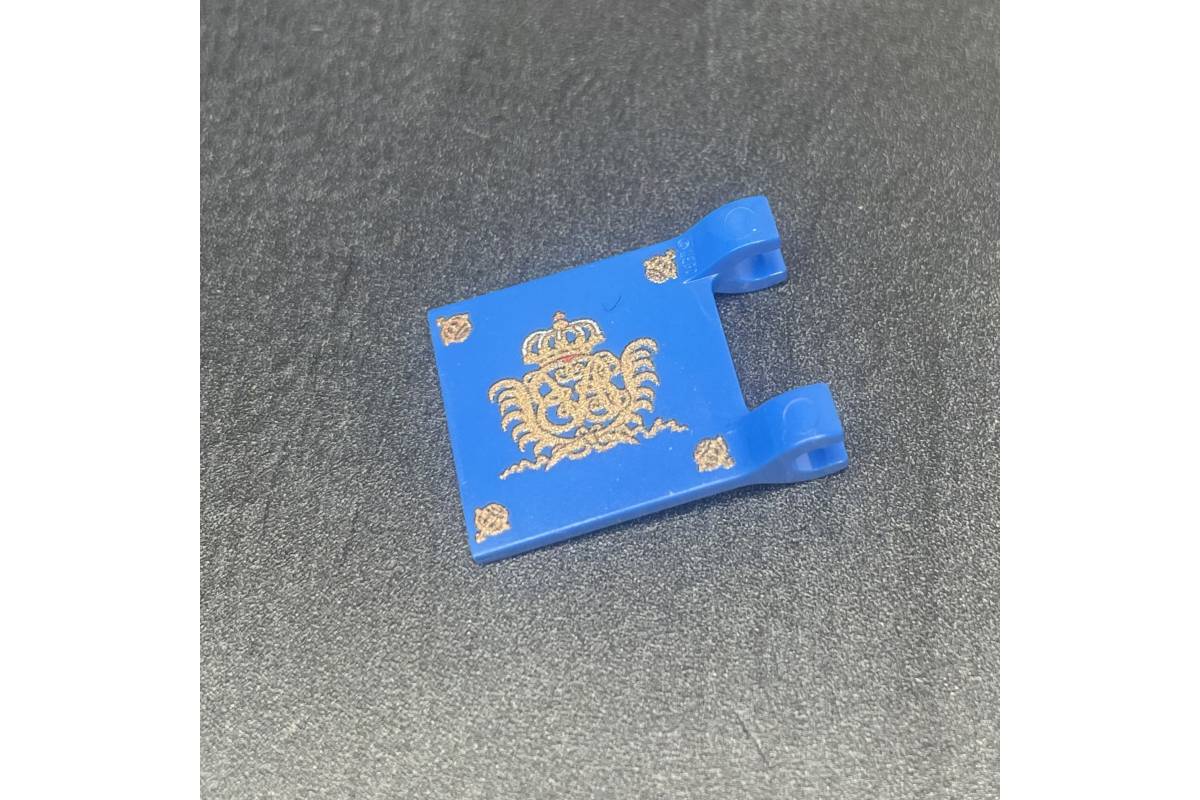 Karoliner Swedish Flag v2 - custom printed Lego parts | Nevabrick