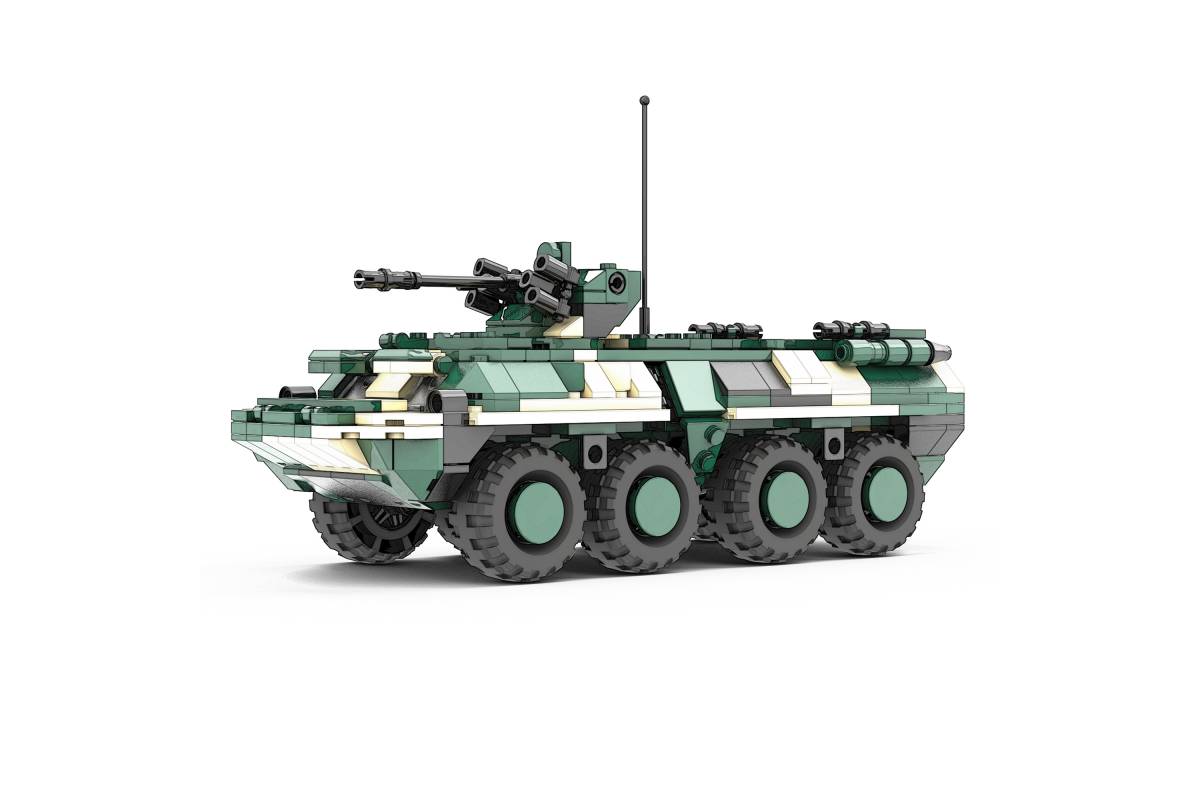 BTR - model from lego-compatible elements - Armorbrick custom building ...
