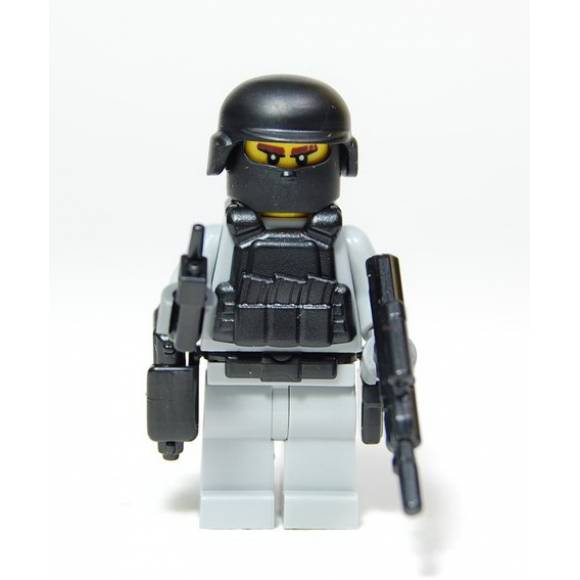 Anti-terrorist minifigure v1.0 - custom Lego minifigures | Nevabrick