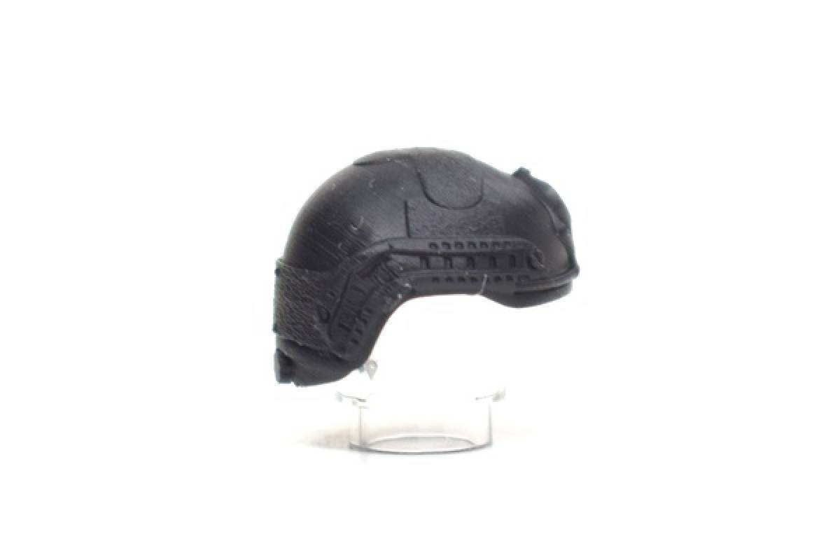 Modern Combat Helmet v1 Black - custom printed Lego parts - Nevabrick