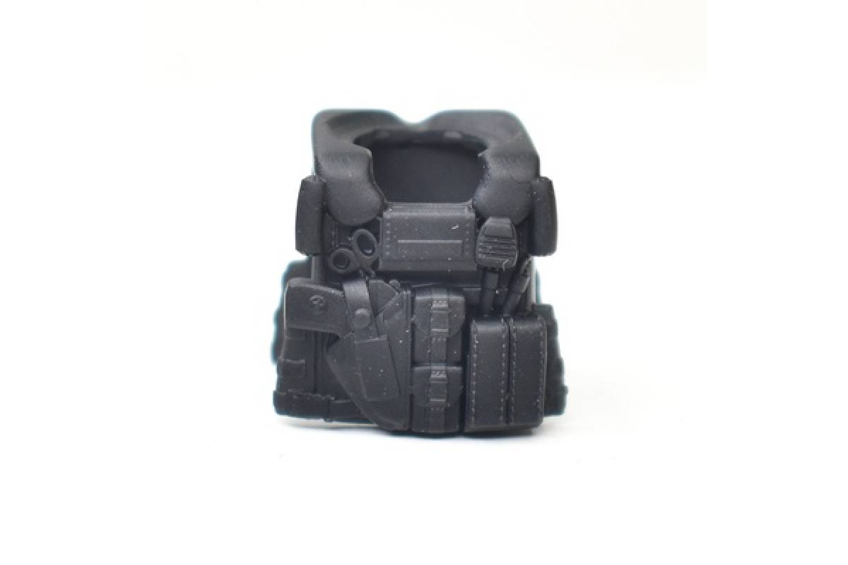 Vests Ratnik "machine gunner" lowered collar. black - custom printed ...