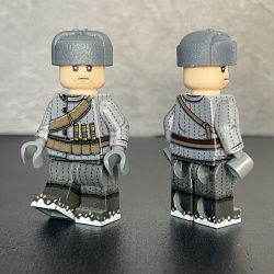 WWII Soviet Militia - custom printed Lego military minifigure | Nevabrick